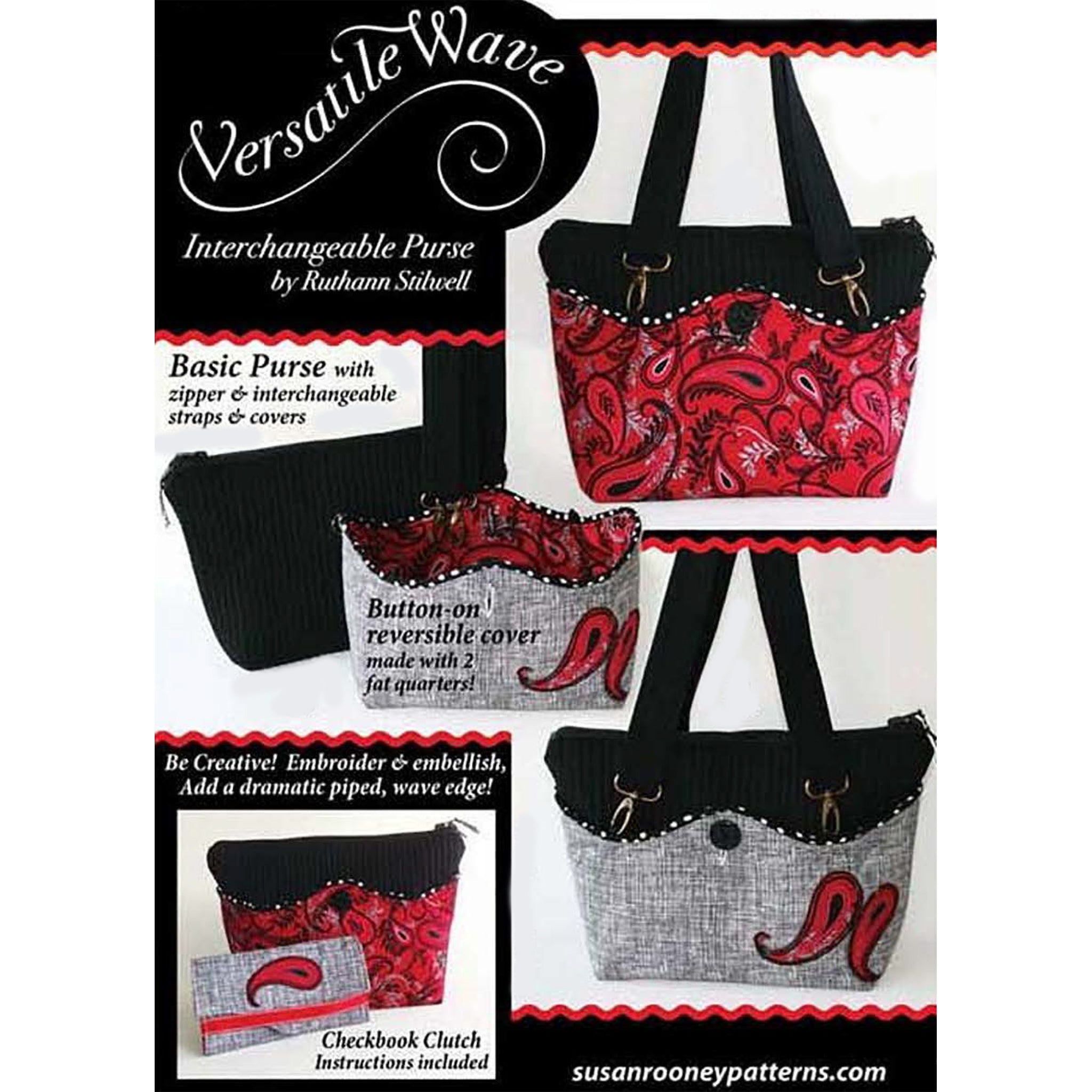 Versatile Wave Purse RAS-012e - Downloadable Pattern – QuiltWoman.com