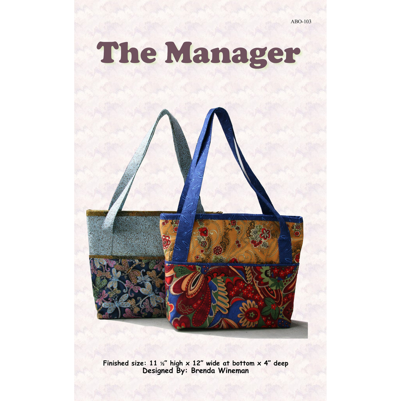 The Manager Bag ABO-103e - Downloadable Pattern – QuiltWoman.com