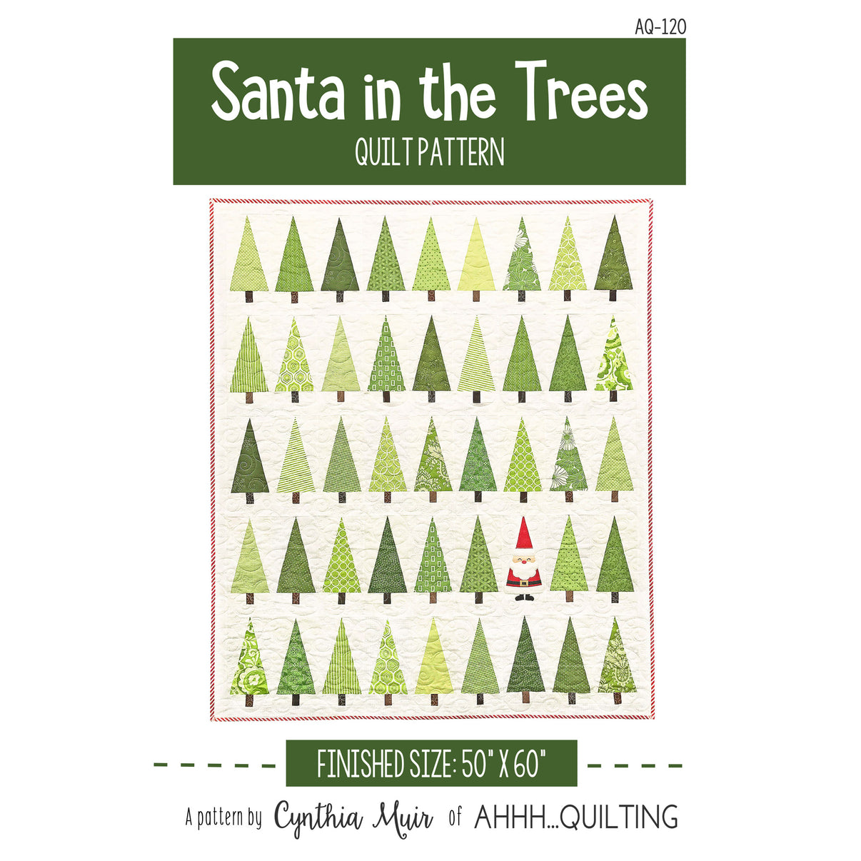 Santa in the Trees Quilt AQ-120e - Downloadable Pattern – QuiltWoman.com