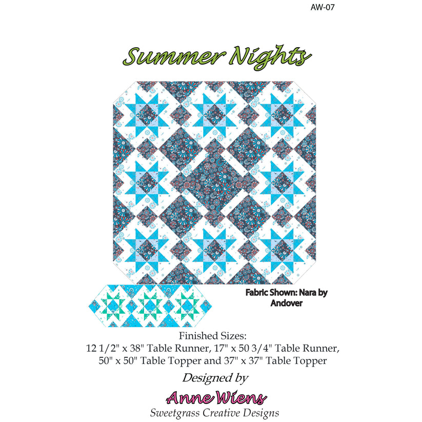 Summer Nights Quilt AW-07e - Downloadable Pattern – QuiltWoman.com