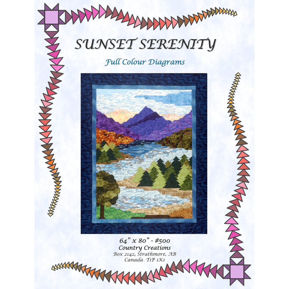 Sunset Serenity Quilt CC-500e - Downloadable Pattern – QuiltWoman.com