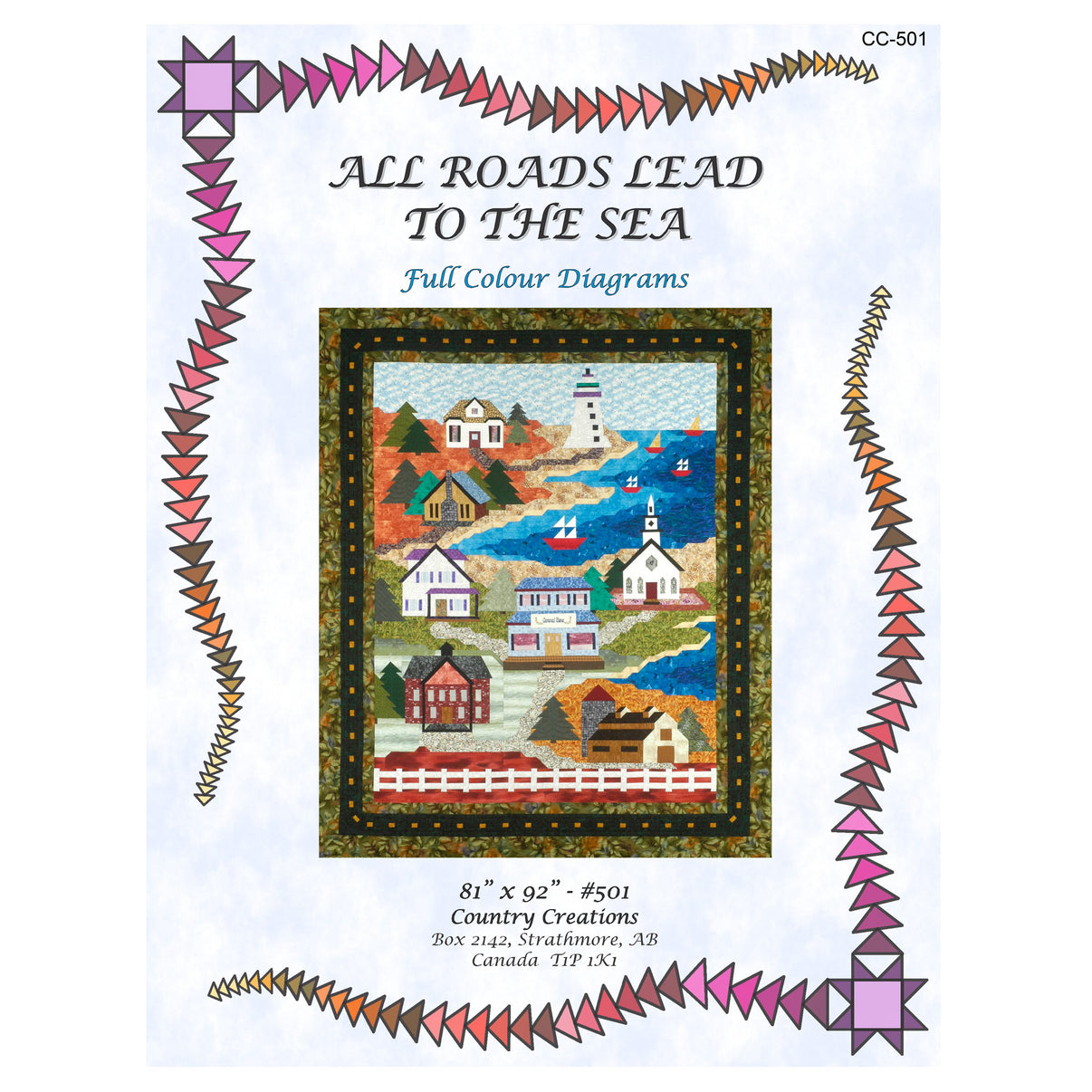 All Roads Lead to the Sea Quilt CC-501e - Downloadable Pattern ...