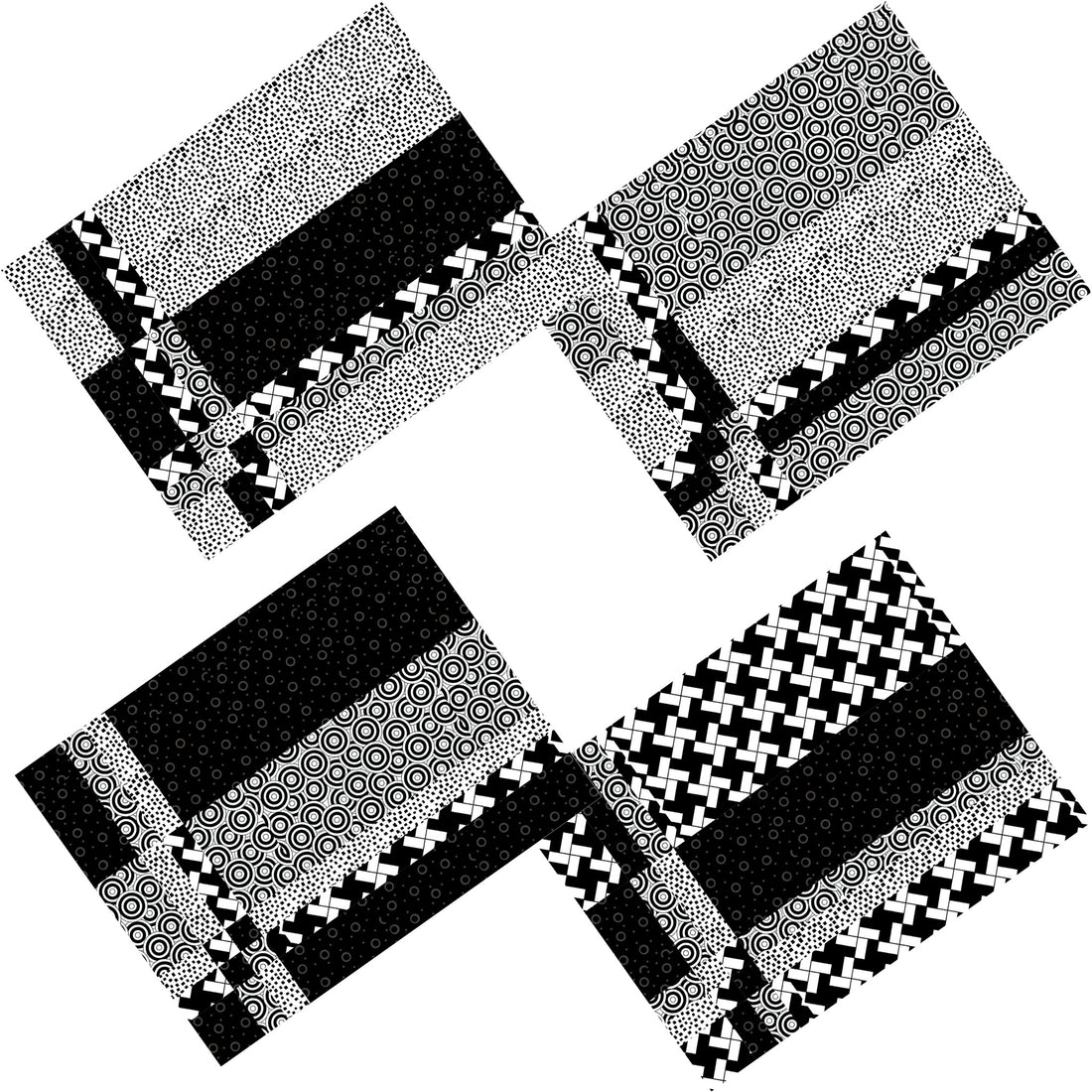 Take Four Placemat Set CF-224e - Downloadable Pattern – QuiltWoman.com