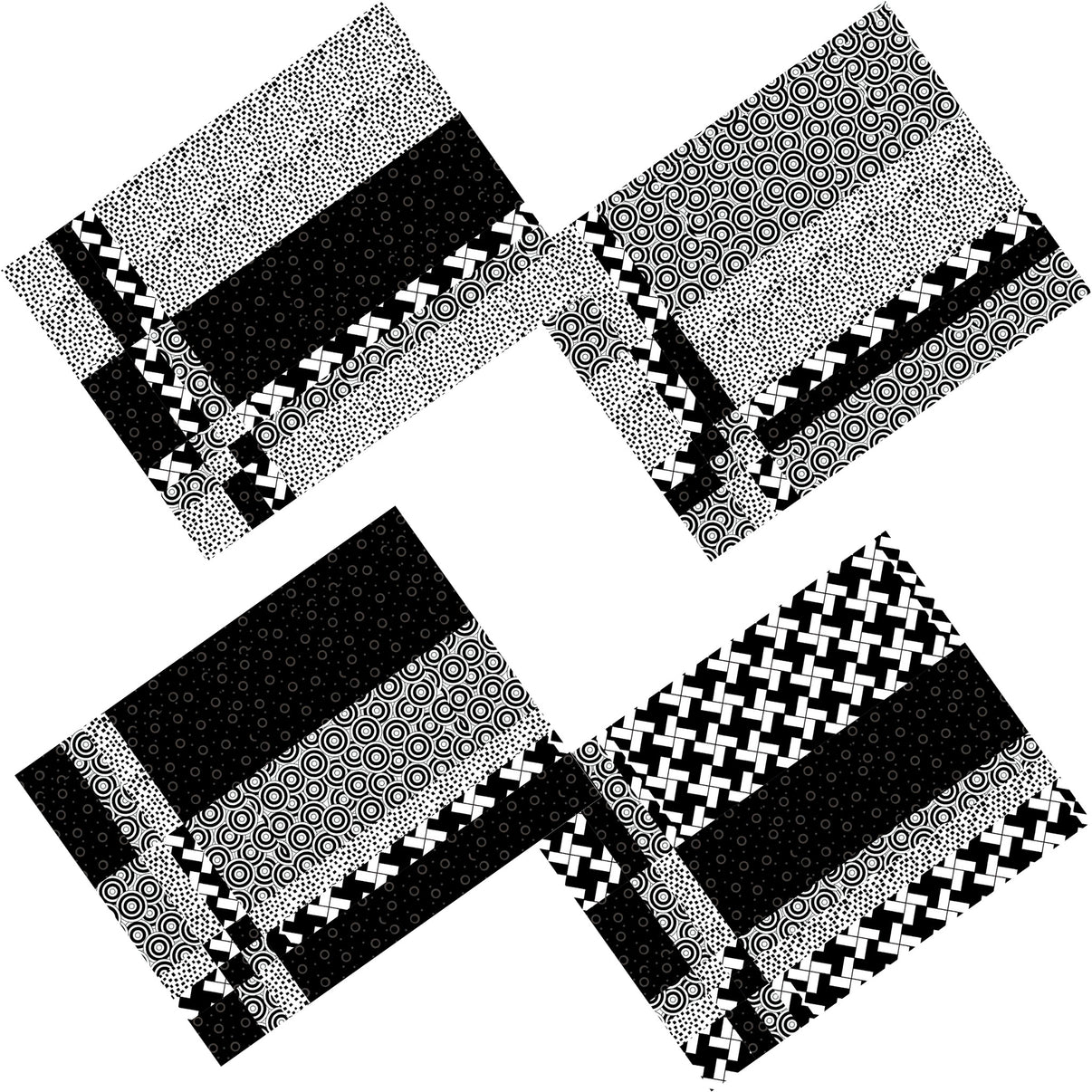Take Four Placemat Set CF-224e - Downloadable Pattern – QuiltWoman.com