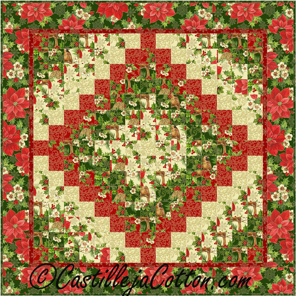 Christmas Eight Trip Quilt Pattern CJC-214727 (advanced beginner, wall ...