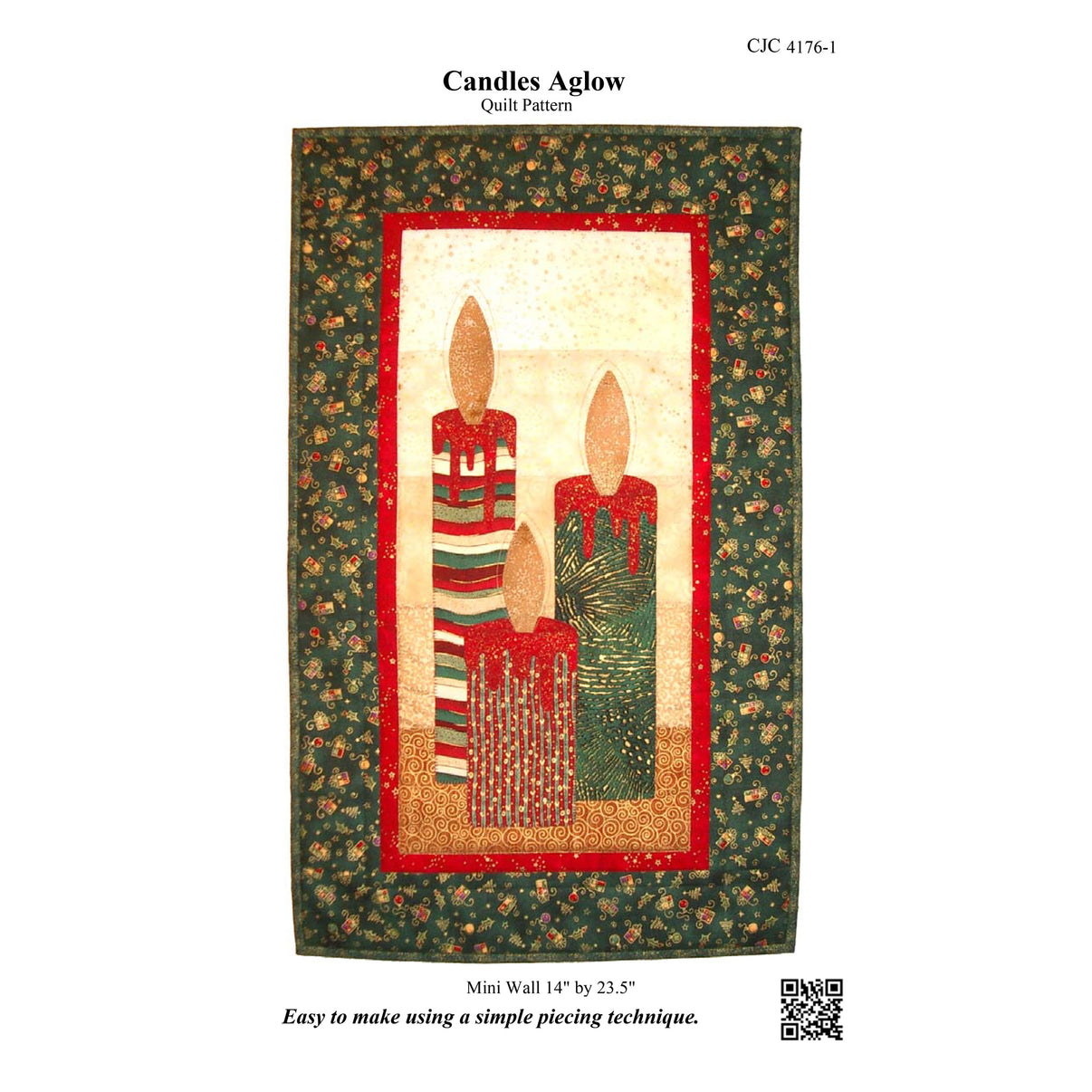 Candles Aglow Quilt Pattern CJC-4176 (advanced beginner, wall hanging ...