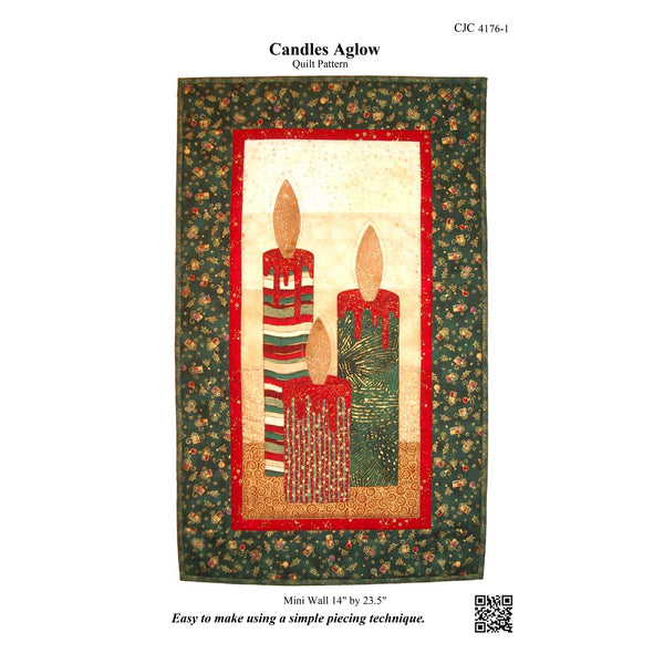 Candles Aglow Quilt Pattern CJC-4176 (advanced beginner, wall hanging ...