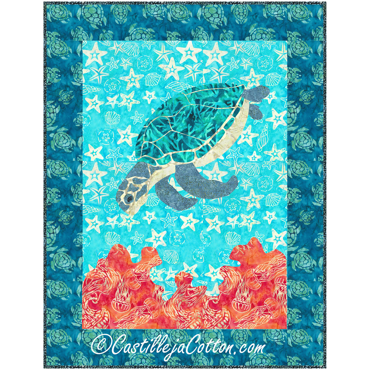 Mortimer the Turtle Quilt CJC-431747e - Downloadable Pattern ...