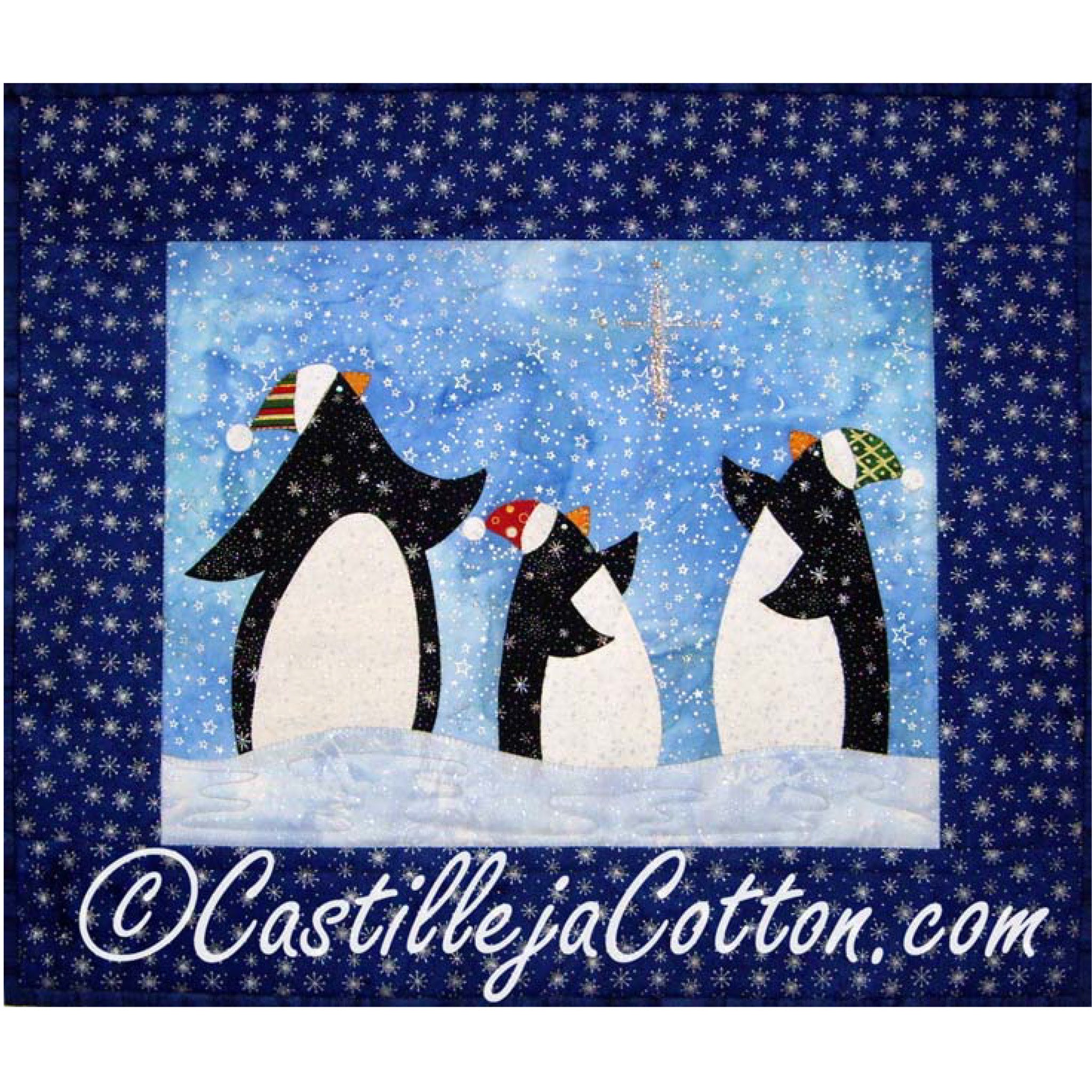 Penguins Finding Their Way Quilt CJC-4413e - Downloadable Pattern ...