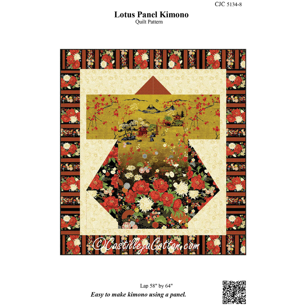 Lotus Panel Kimono Quilt CJC-51348e - Downloadable Pattern – QuiltWoman.com