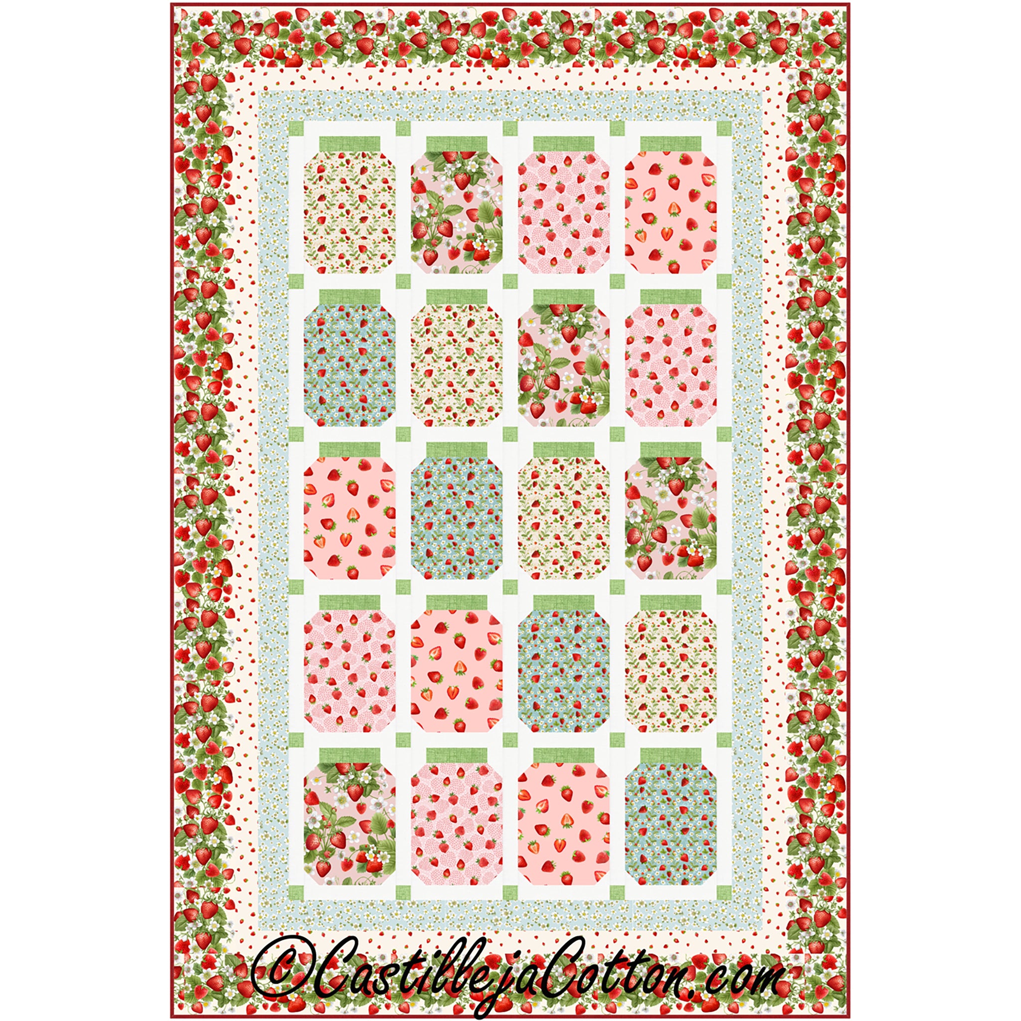 Berry Sweet Jars Quilt CJC-52092e - Downloadable Pattern – QuiltWoman.com