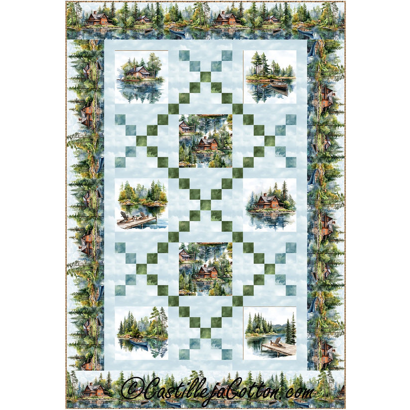 Lakeside Cabins Quilt CJC-541912e - Downloadable Pattern – QuiltWoman.com
