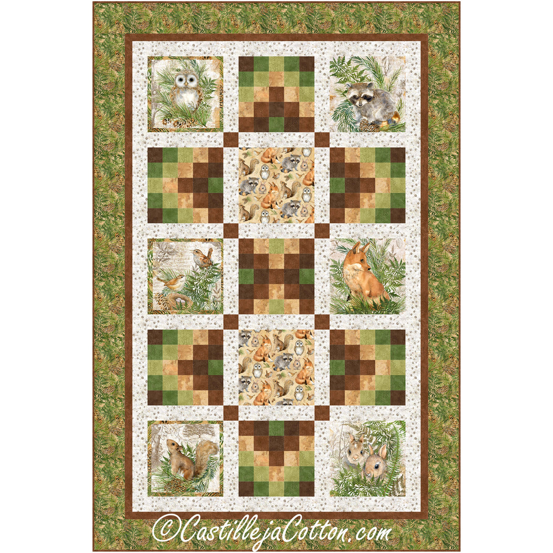 Animals and Ferns Quilt CJC-54193e - Downloadable Pattern – QuiltWoman.com