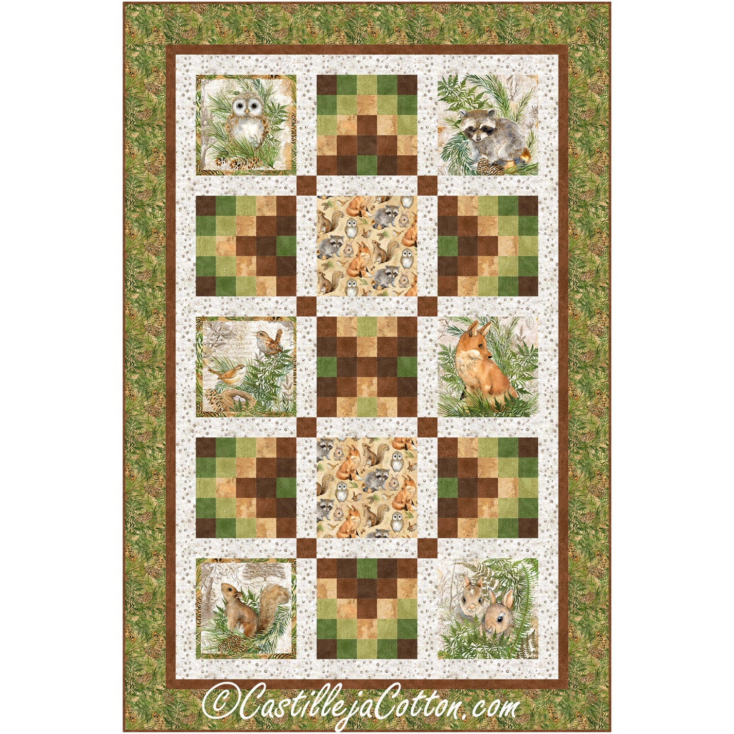 Animals and Ferns Quilt CJC-54193e - Downloadable Pattern – QuiltWoman.com