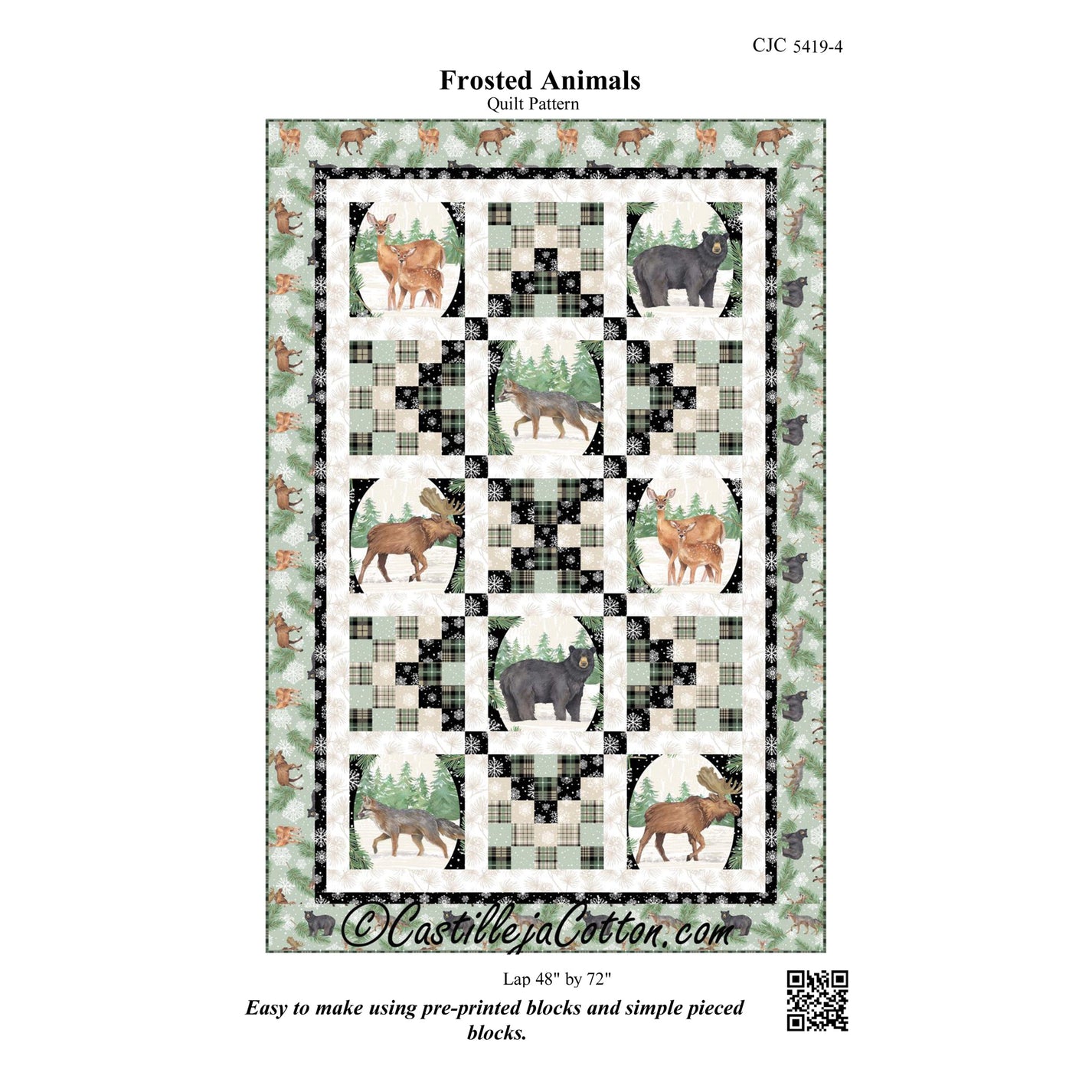 Frosted Animals Quilt CJC-54194e - Downloadable Pattern – QuiltWoman.com
