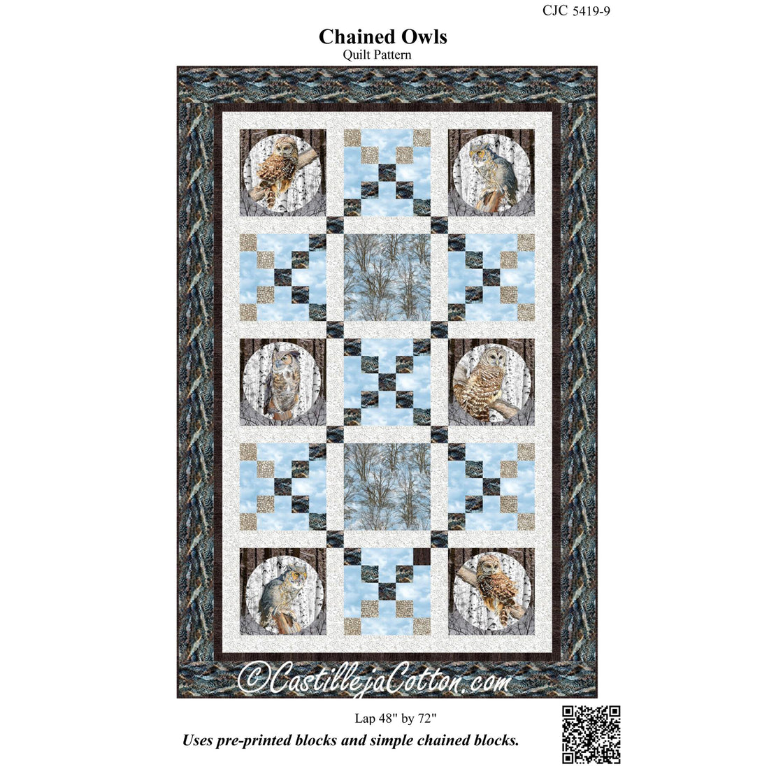 Chained Owls Quilt CJC-54199e - Downloadable Pattern – QuiltWoman.com