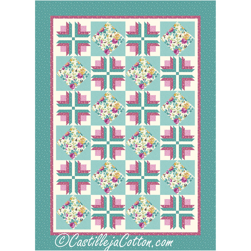 Petit Spring Flowers Quilt CJC-54445e - Downloadable Pattern ...