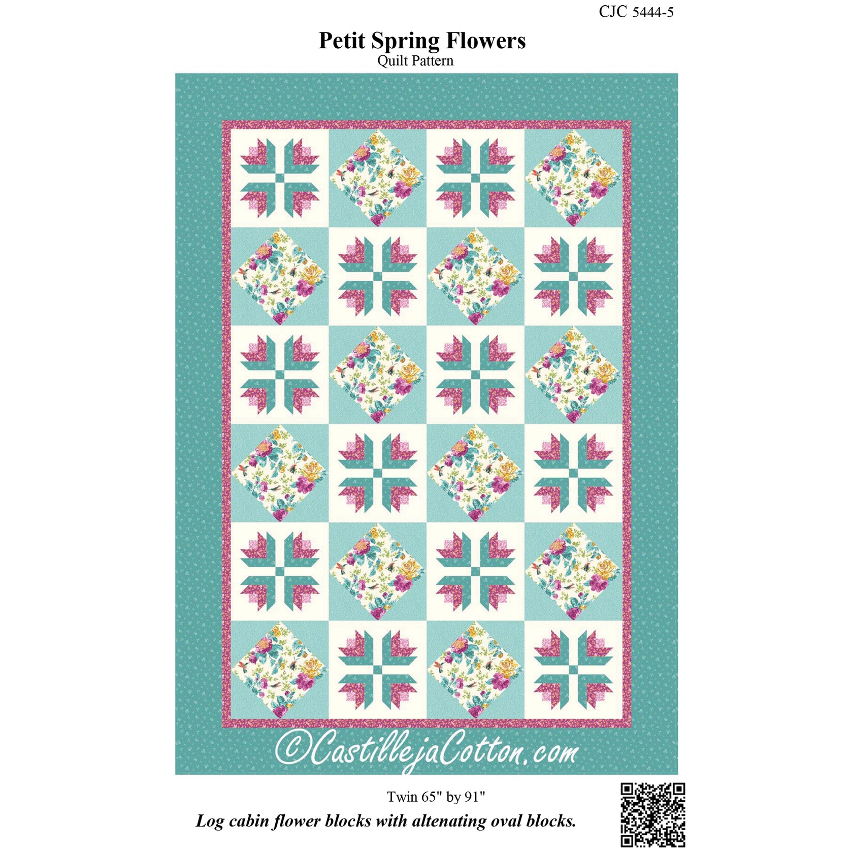 Petit Spring Flowers Quilt CJC-54445e - Downloadable Pattern ...