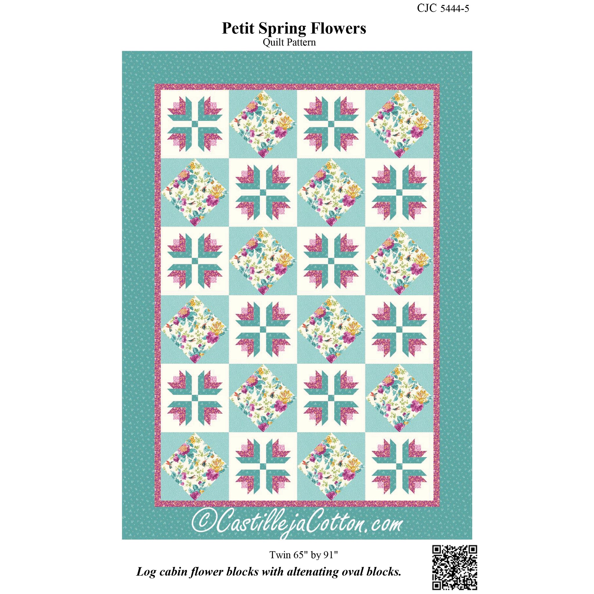 Petit Spring Flowers Quilt CJC-54445e - Downloadable Pattern ...