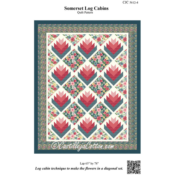 Somerset Log Cabin Quilt CJC-56124e - Downloadable Pattern – QuiltWoman.com