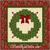 Christmas Log Cabin Wreath Wall Hanging CJC-56182e - Downloadable Patt ...