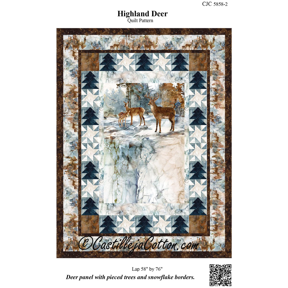 Highland Deer Quilt CJC-58582e - Downloadable Pattern – QuiltWoman.com
