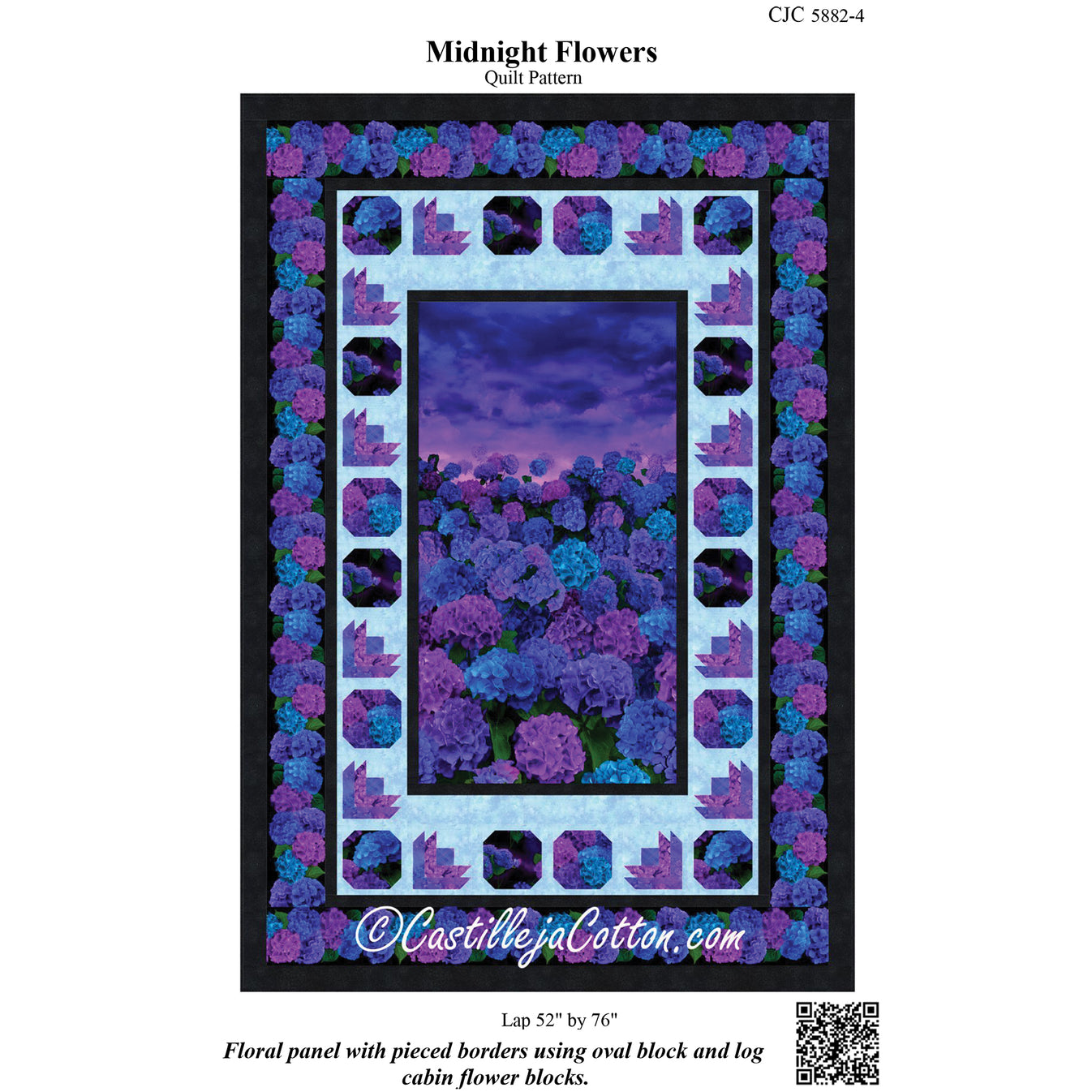 Midnight Flowers Quilt CJC-58824e - Downloadable Pattern – QuiltWoman.com