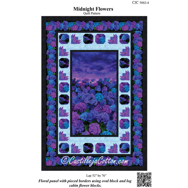 Midnight Flowers Quilt CJC-58824e - Downloadable Pattern – QuiltWoman.com