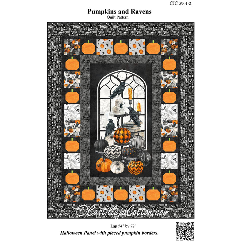 Pumpkins and Ravens Quilt CJC-59012e - Downloadable Pattern ...