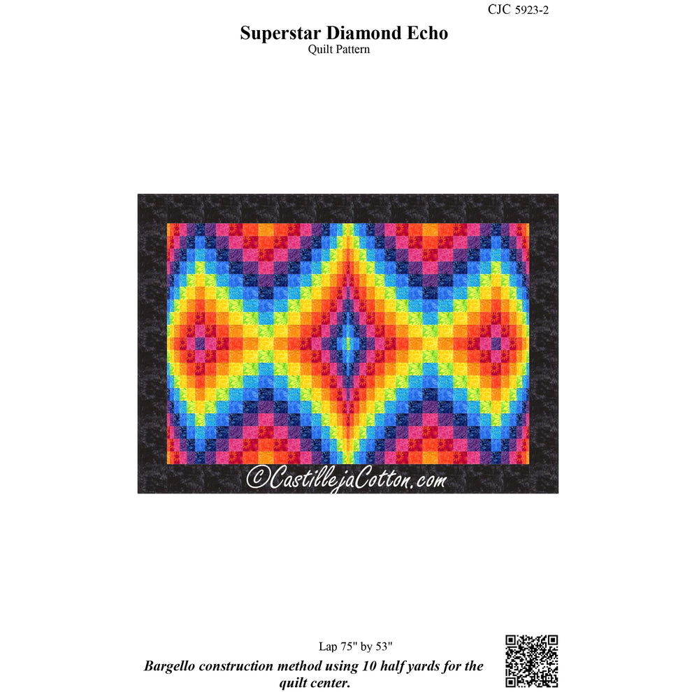 Superstar Diamond Echo Quilt CJC-59232e - Downloadable Pattern ...