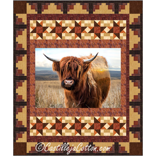 Starry Highland Cow Quilt CJC-59651 - Downloadable Pattern – QuiltWoman.com