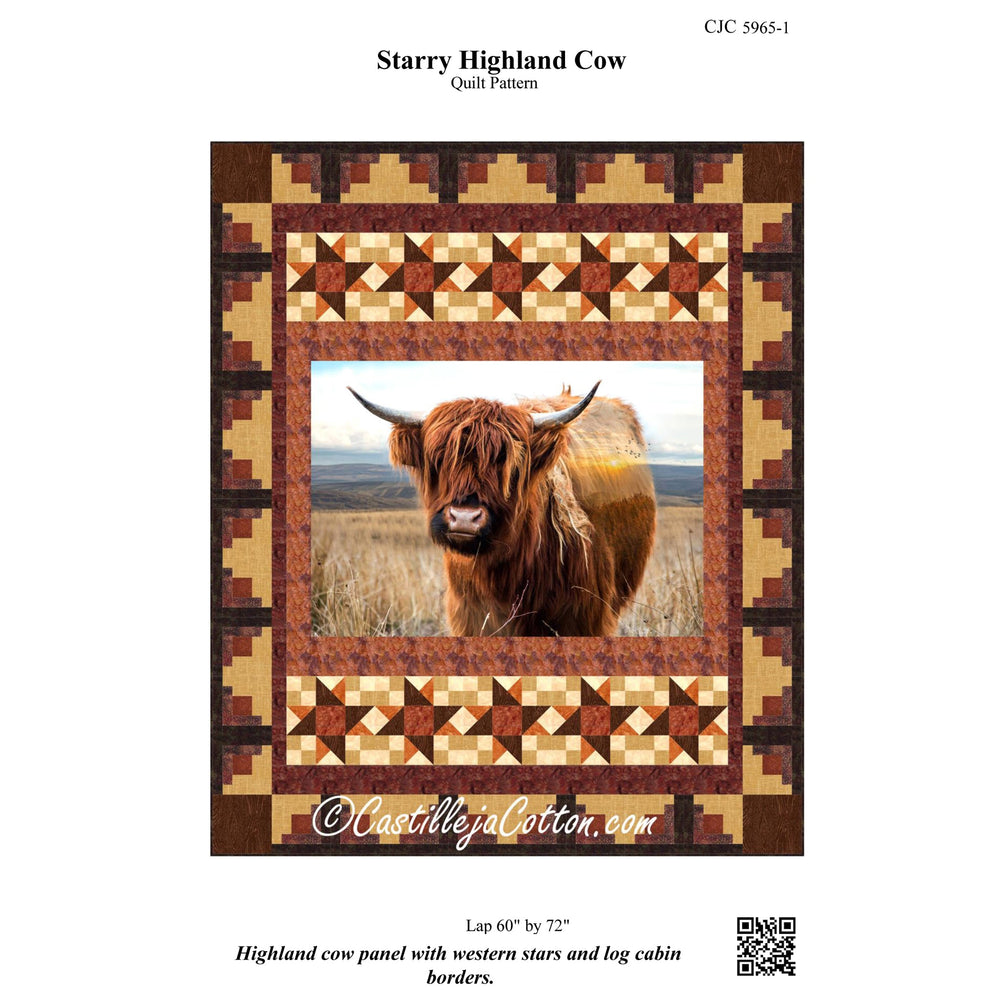 Starry Highland Cow Quilt CJC-59651 - Downloadable Pattern – QuiltWoman.com
