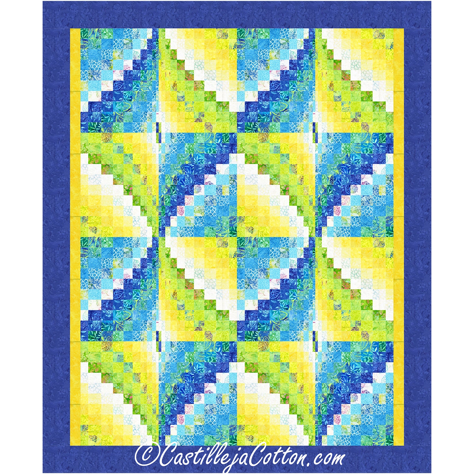 Four Brilliant Diamonds Quilt CJC-59871e - Downloadable Pattern ...