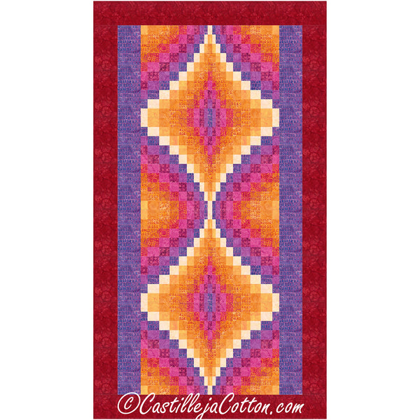 Two Brilliant Diamonds Table Runner CJC-59901e - Downloadable Pattern ...