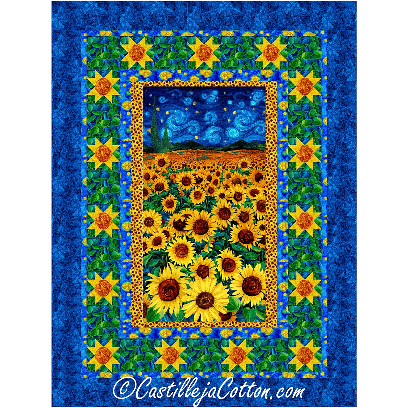 Sunflower Symphony Quilt CJC-60041e - Downloadable Pattern – QuiltWoman.com