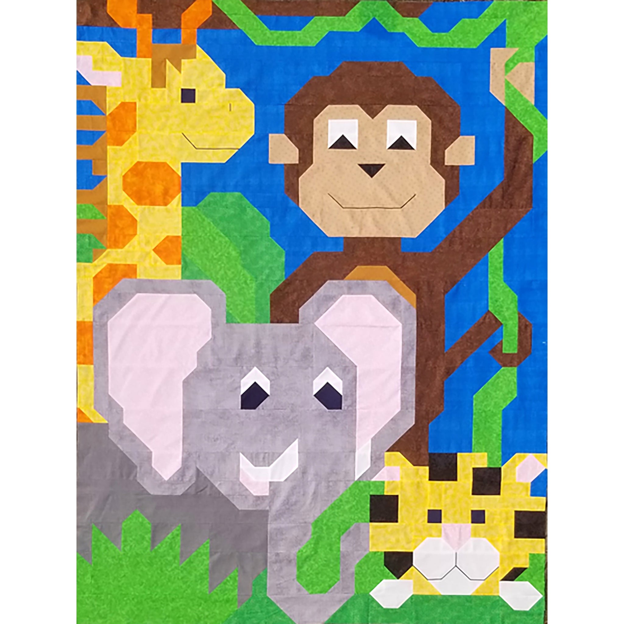 Jungle Pals Quilt CQ-127e - Downloadable Pattern – QuiltWoman.com