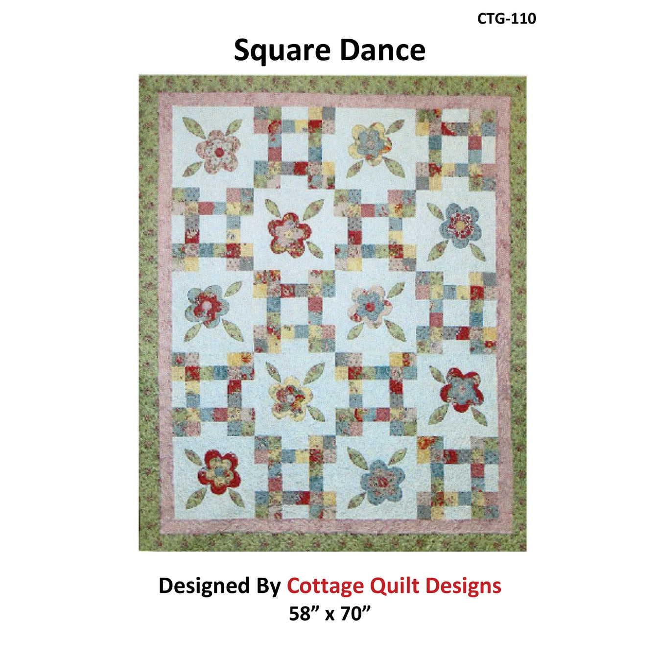 Square Dance Quilt CTG-110e - Downloadable Pattern – QuiltWoman.com