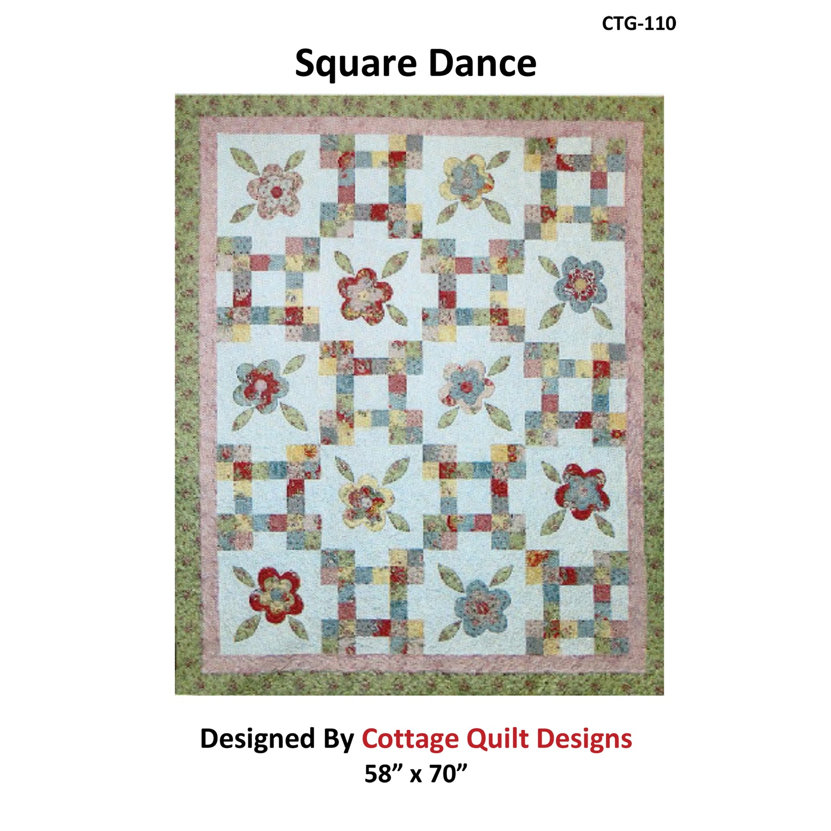 Square Dance Quilt CTG-110e - Downloadable Pattern – QuiltWoman.com