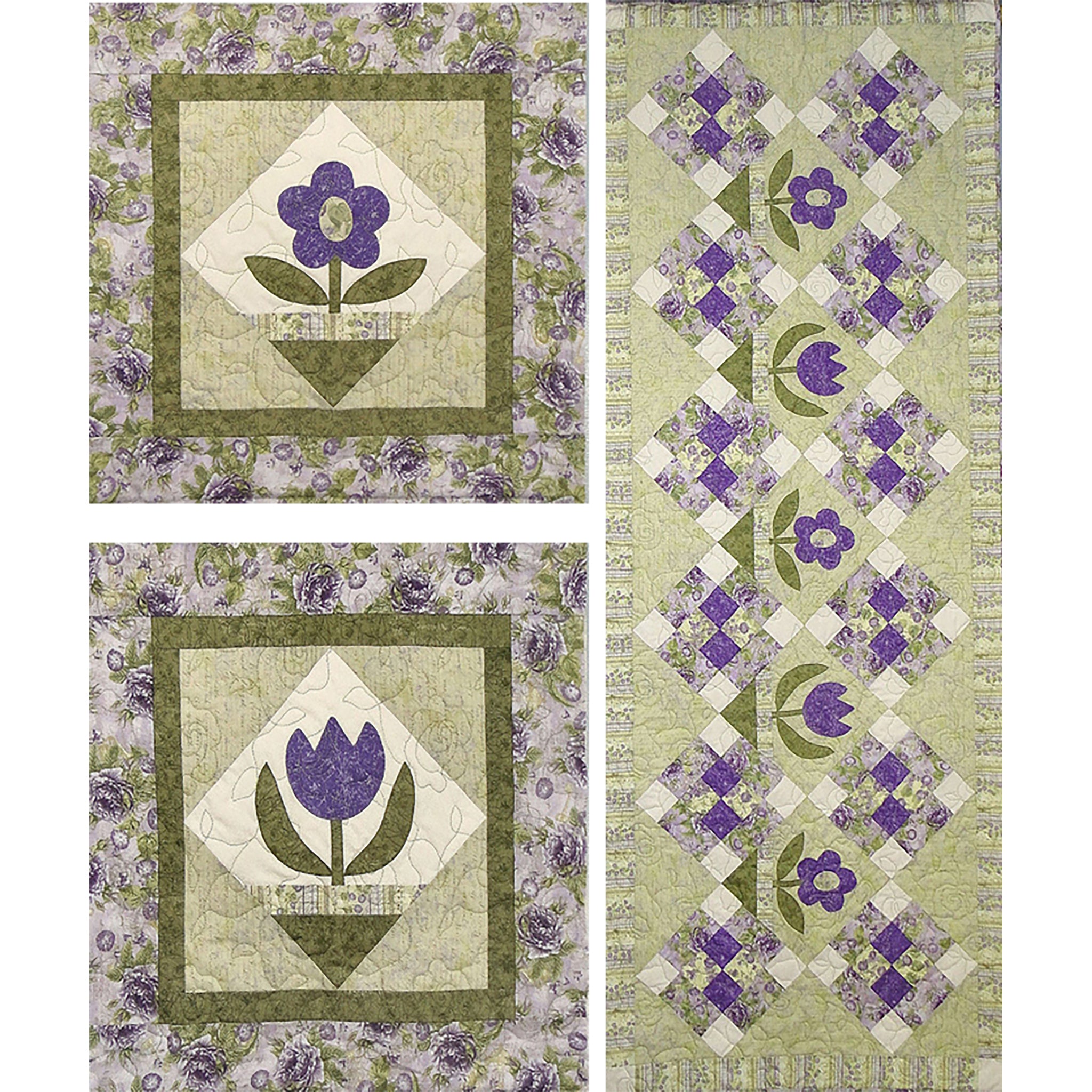 Cottage Blooms Quilt CTG-132e - Downloadable Pattern – QuiltWoman.com