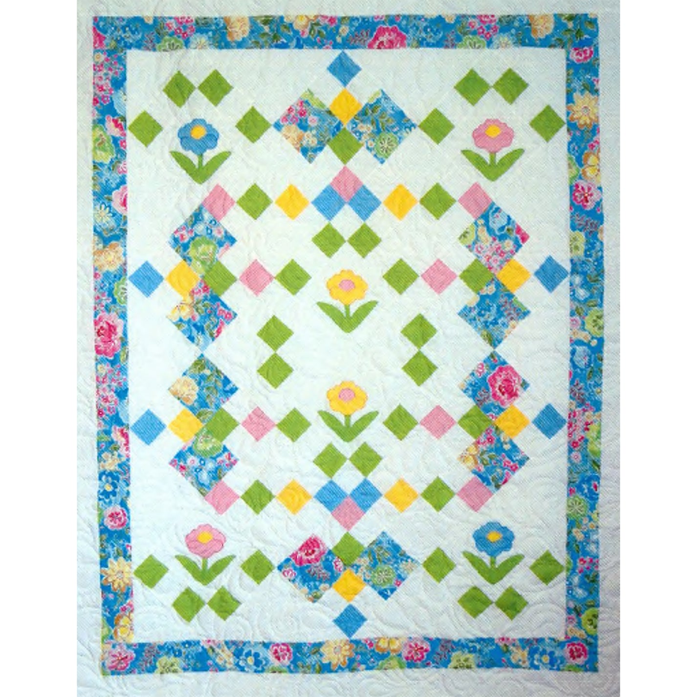 Garden Posies Quilt CTG-135e - Downloadable Pattern – QuiltWoman.com