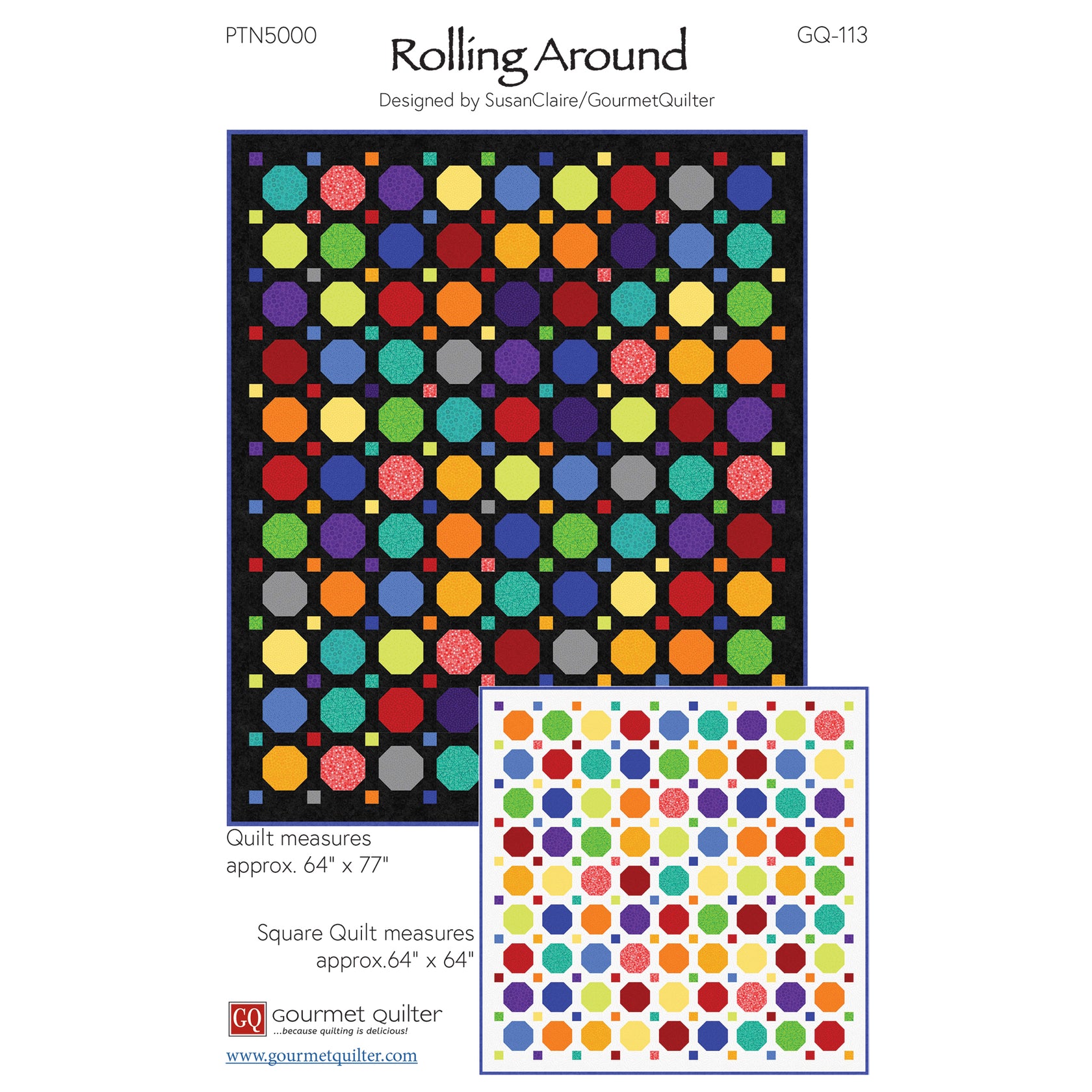 Rolling Around Quilt GQ-113e - Downloadable Pattern – QuiltWoman.com