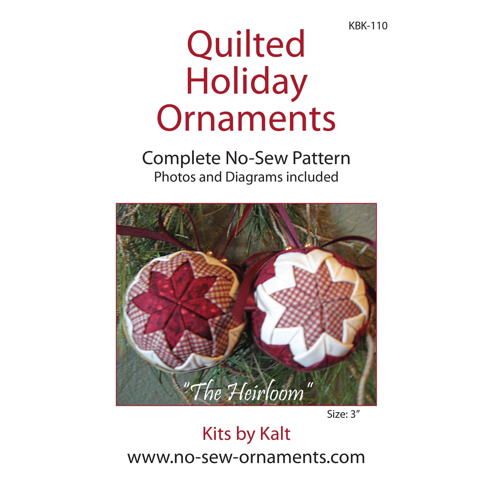 The Heirloom Ball Ornament Pattern KBK-110 (just learning, holiday ...