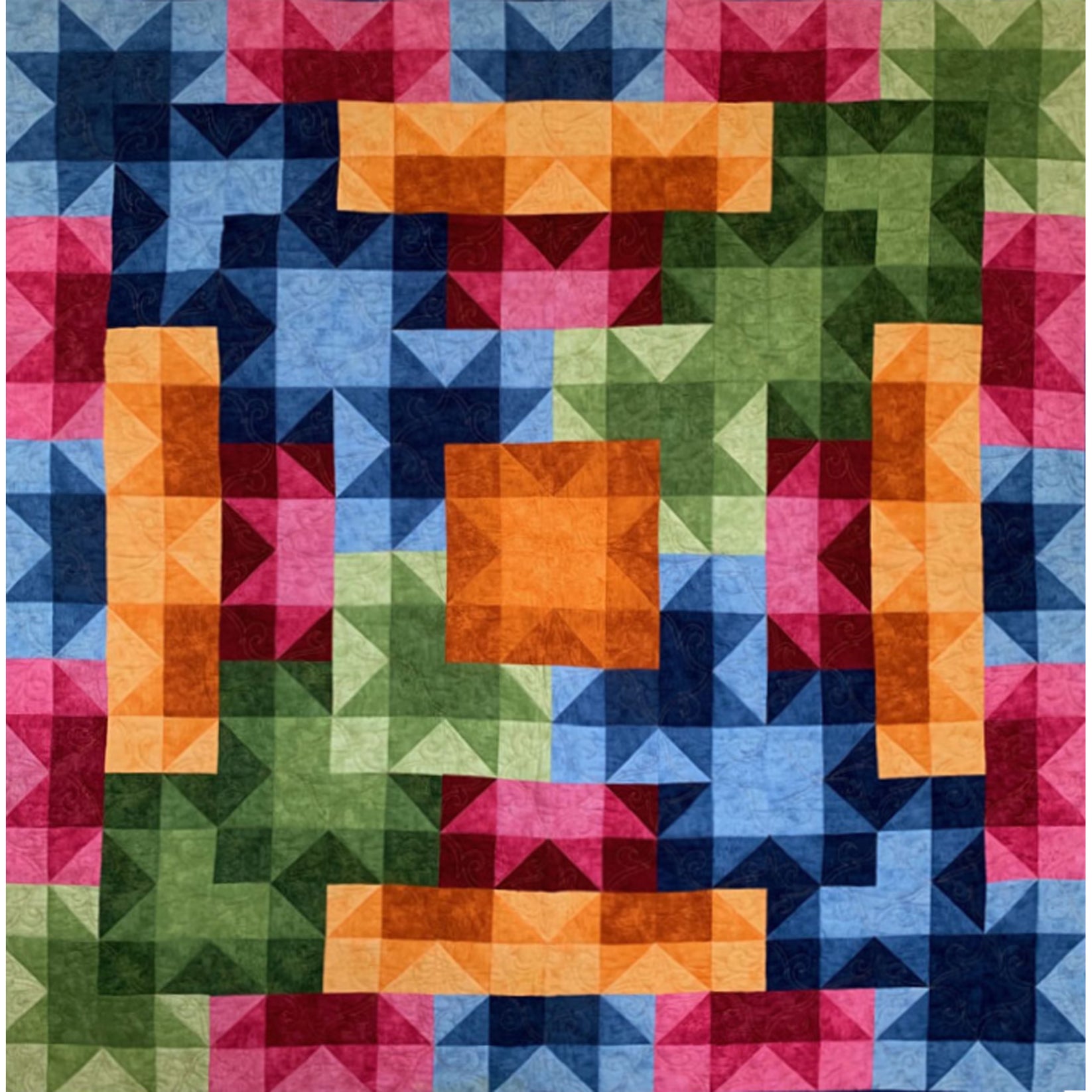 Cascading Stars Quilt KCS-CSe - Downloadable Pattern – QuiltWoman.com