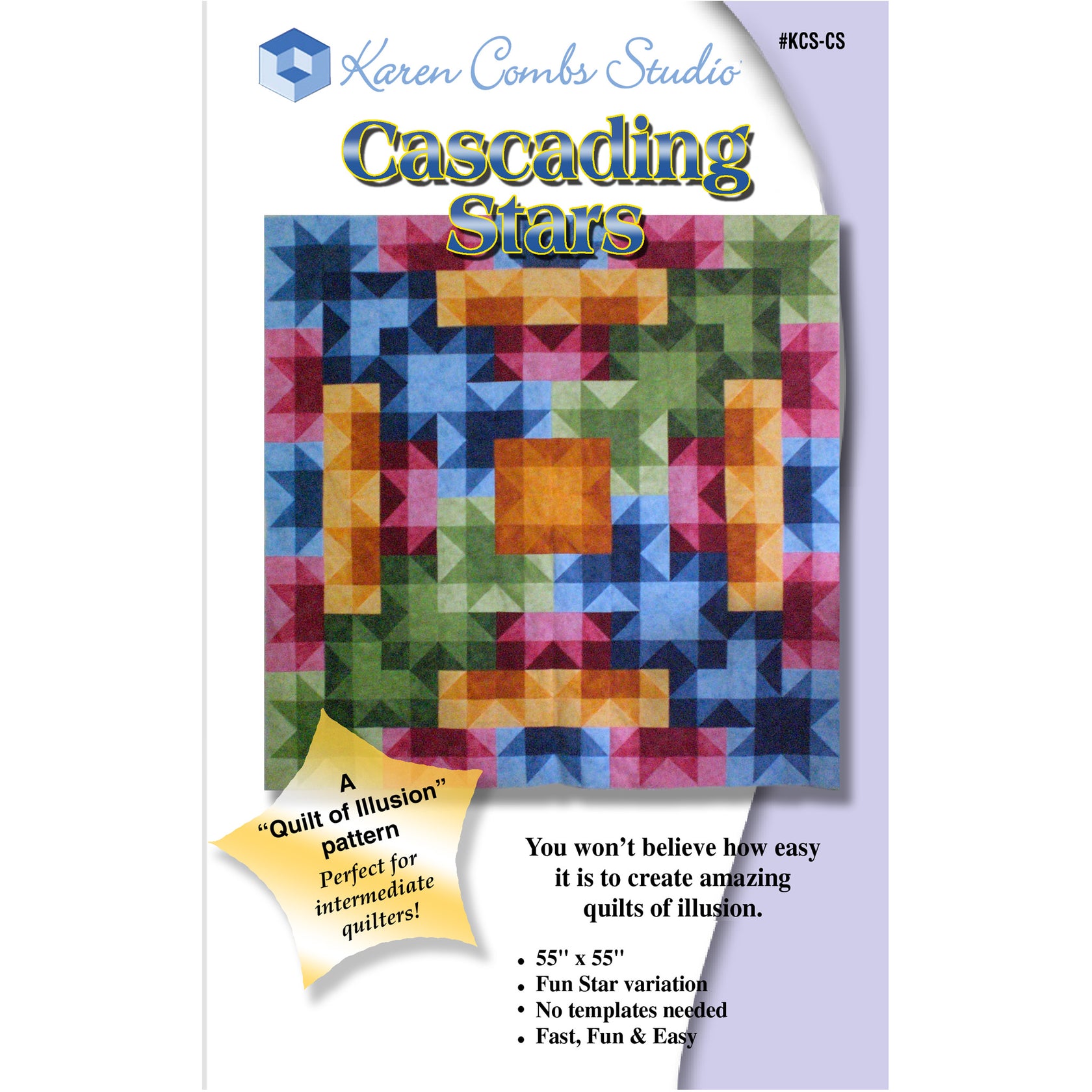 Cascading Stars Quilt KCS-CSe - Downloadable Pattern – QuiltWoman.com