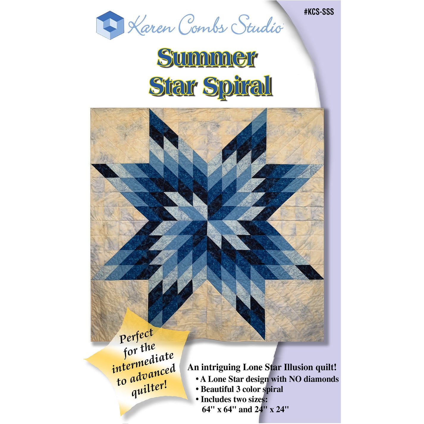 Summer Star Spiral Quilt KCS-SSSe - Downloadable Pattern – QuiltWoman.com
