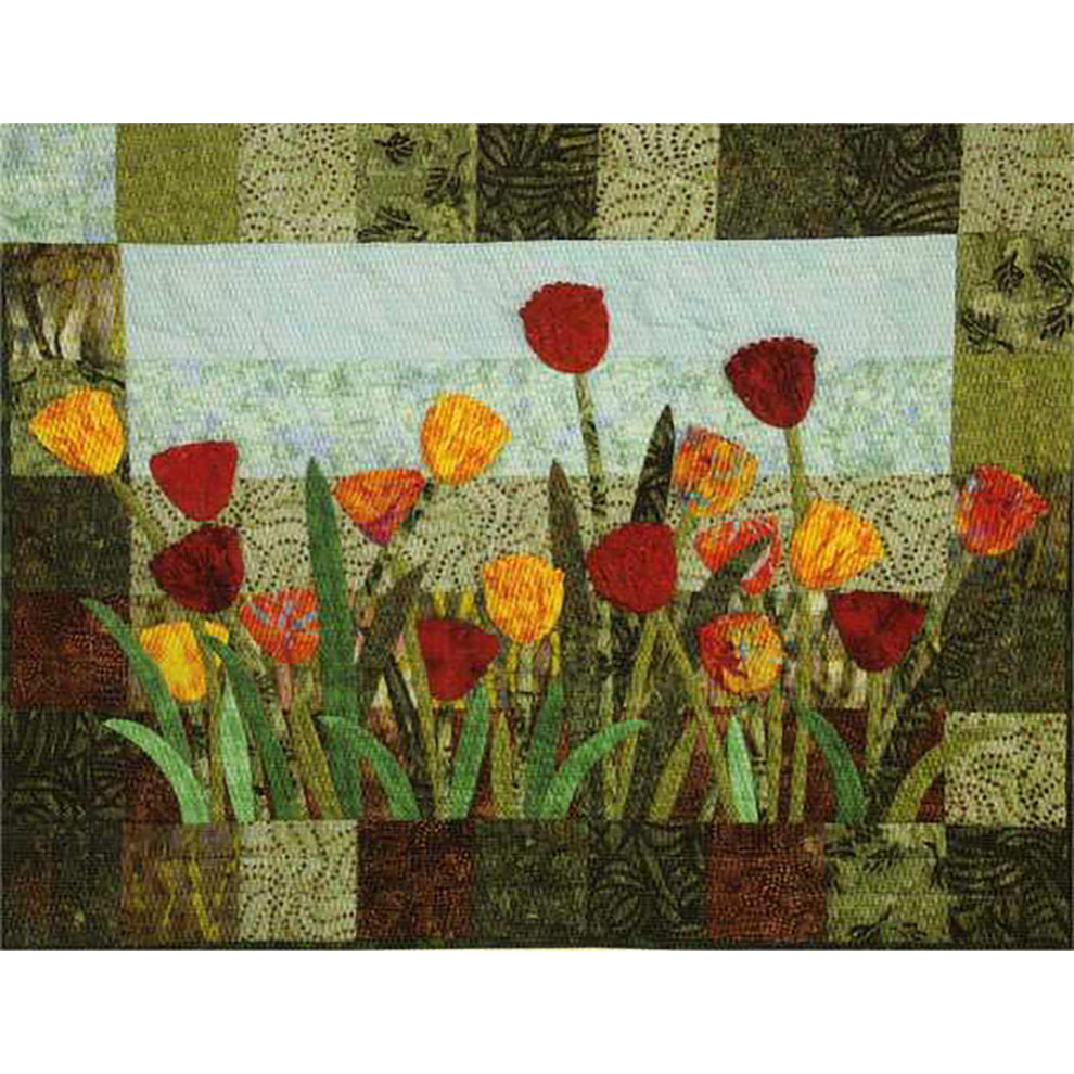 Tulip Fields Quilt Pattern LSC-1401 (advanced beginner, wall hanging ...