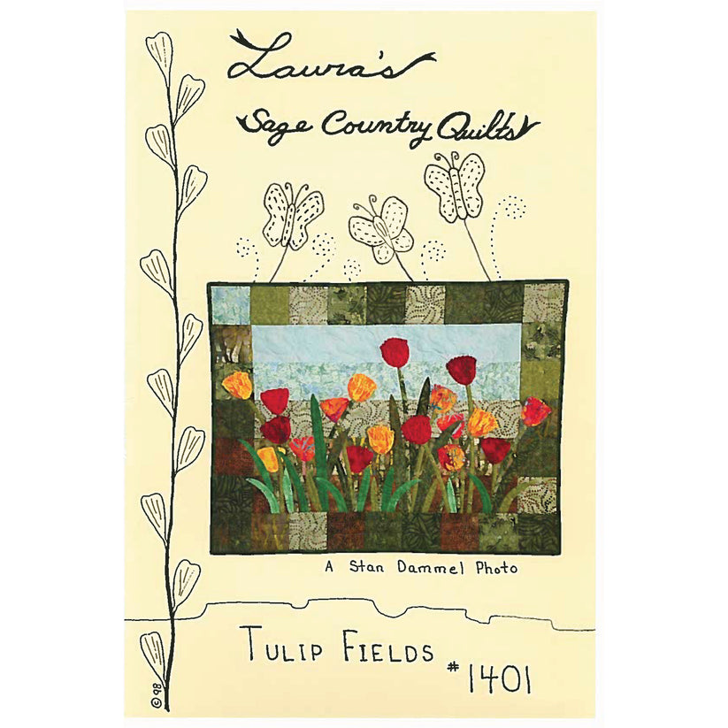Tulip Fields Quilt Pattern LSC-1401 (advanced beginner, wall hanging ...