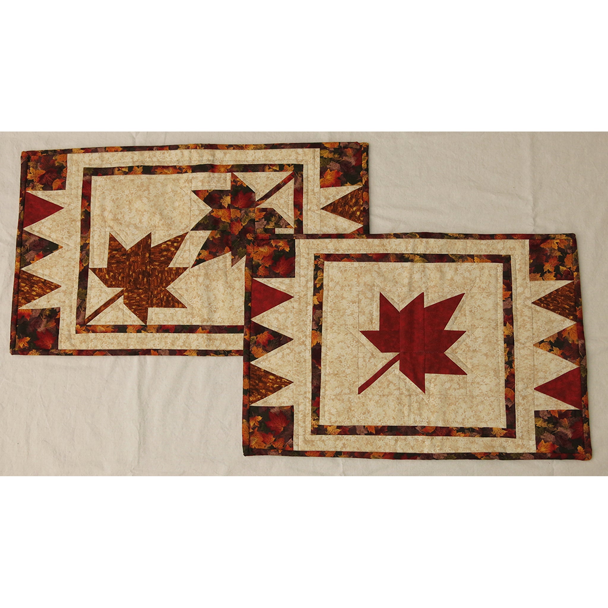 Falling Leaves Table Set MAM-120e - Downloadable Pattern – QuiltWoman.com