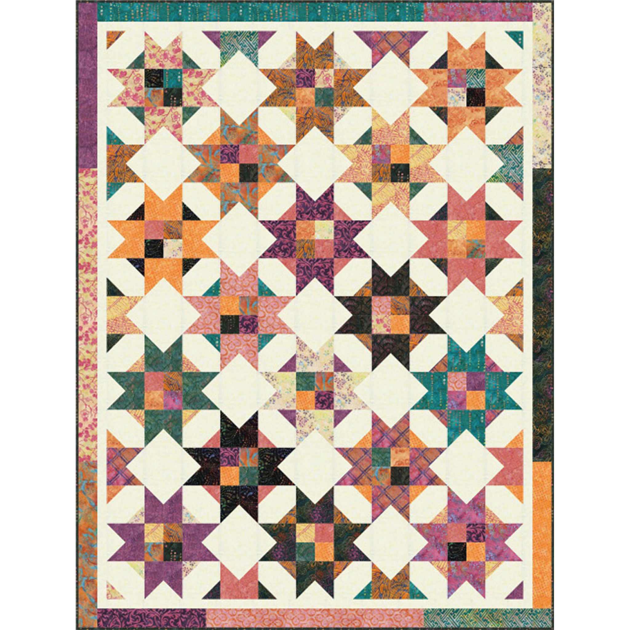 Estrella Quilt Pattern MD-66 (advanced beginner, lap and throw, twin ...
