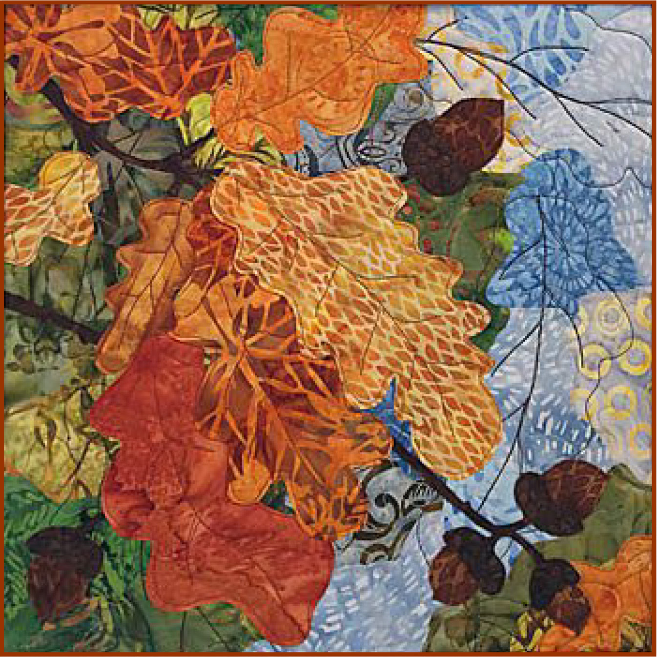 Fall Impressions 2 Oak Quilt MD-TR21e - Downloadable Pattern ...